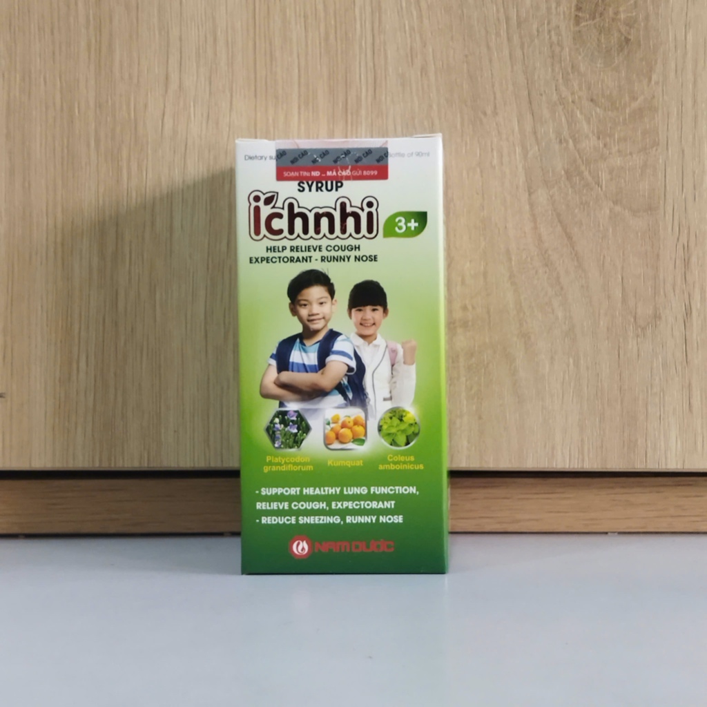 Ich NHI cough syrup 90ml bottle - Supports reducing cough, phlegm ...