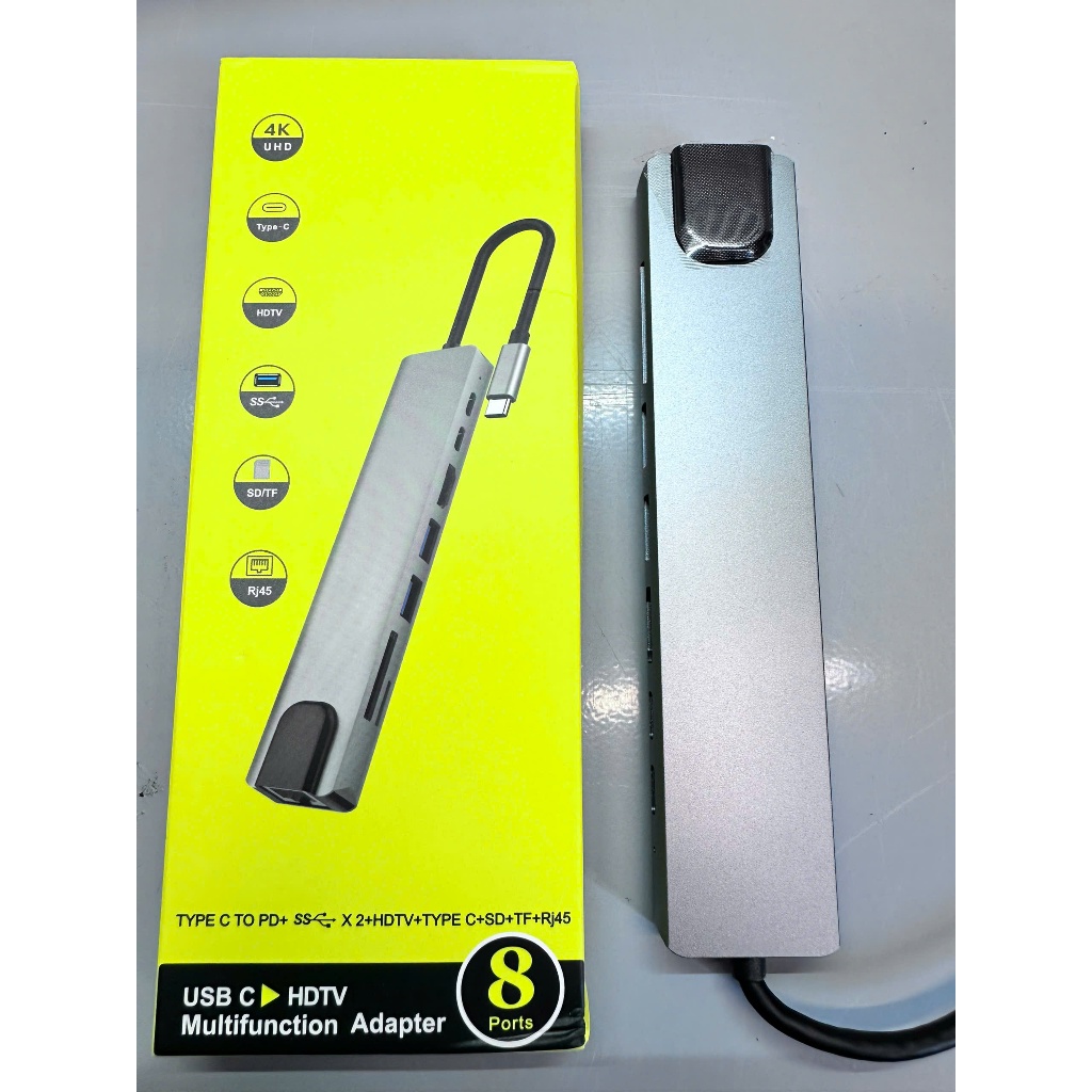 8 in 1 Standard Type C HUB for Surface HMDI USB 3.0 Port Output ...