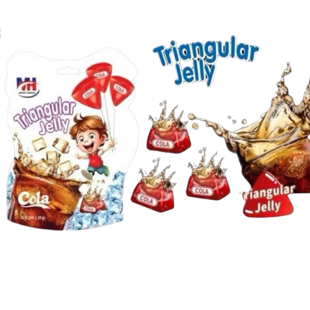 Cool, Crispy, Refreshing Coca Cola Flavored Triangle Jelly - Set of 3 ...
