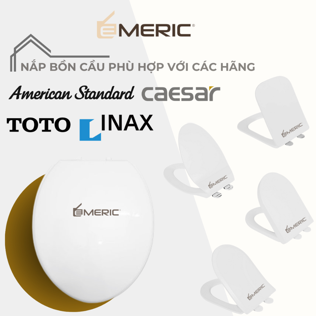 Genuine EMERIC soft-falling toilet lid is suitable for TOTO, AMERICAN ...