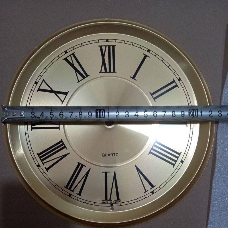 Wall-mounted pendulum clock dial (full face diameter 23,4 cm) | Shopee ...