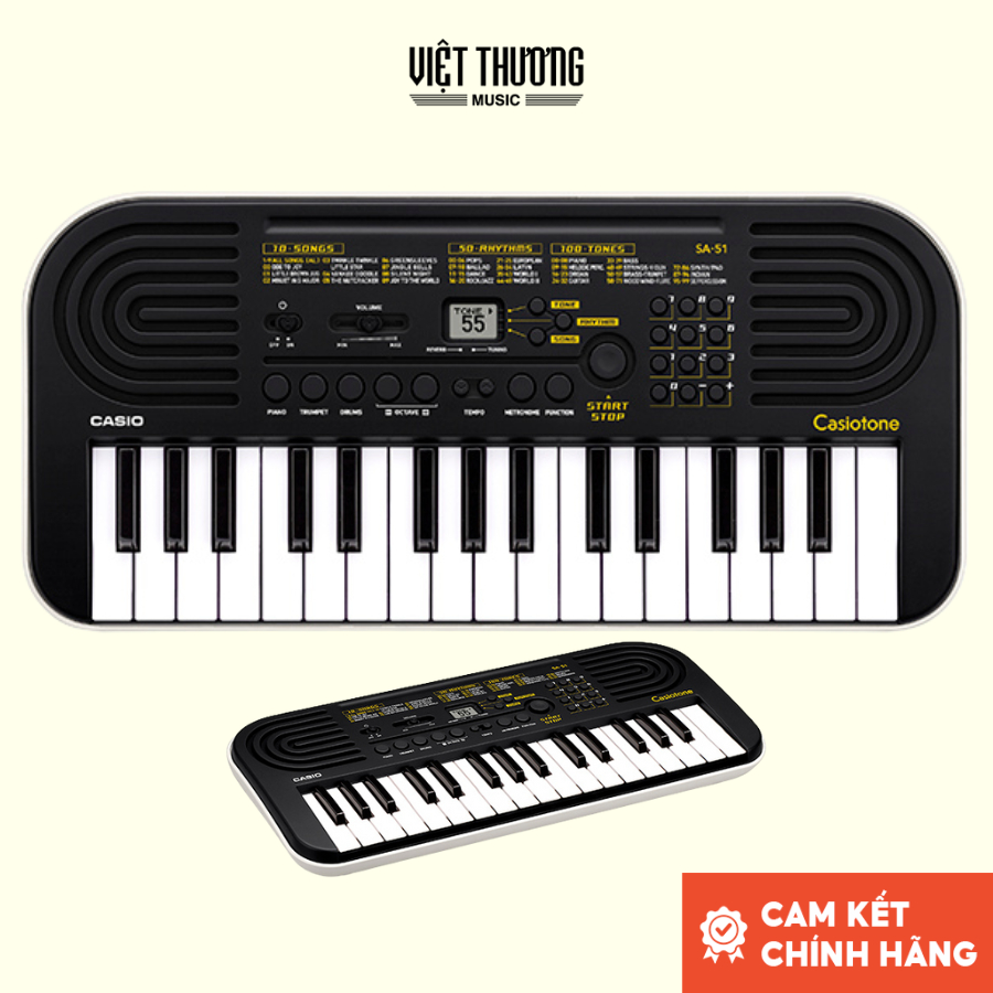 Casio mini Organ, SA-51 mini electric Organ with compact design for ...
