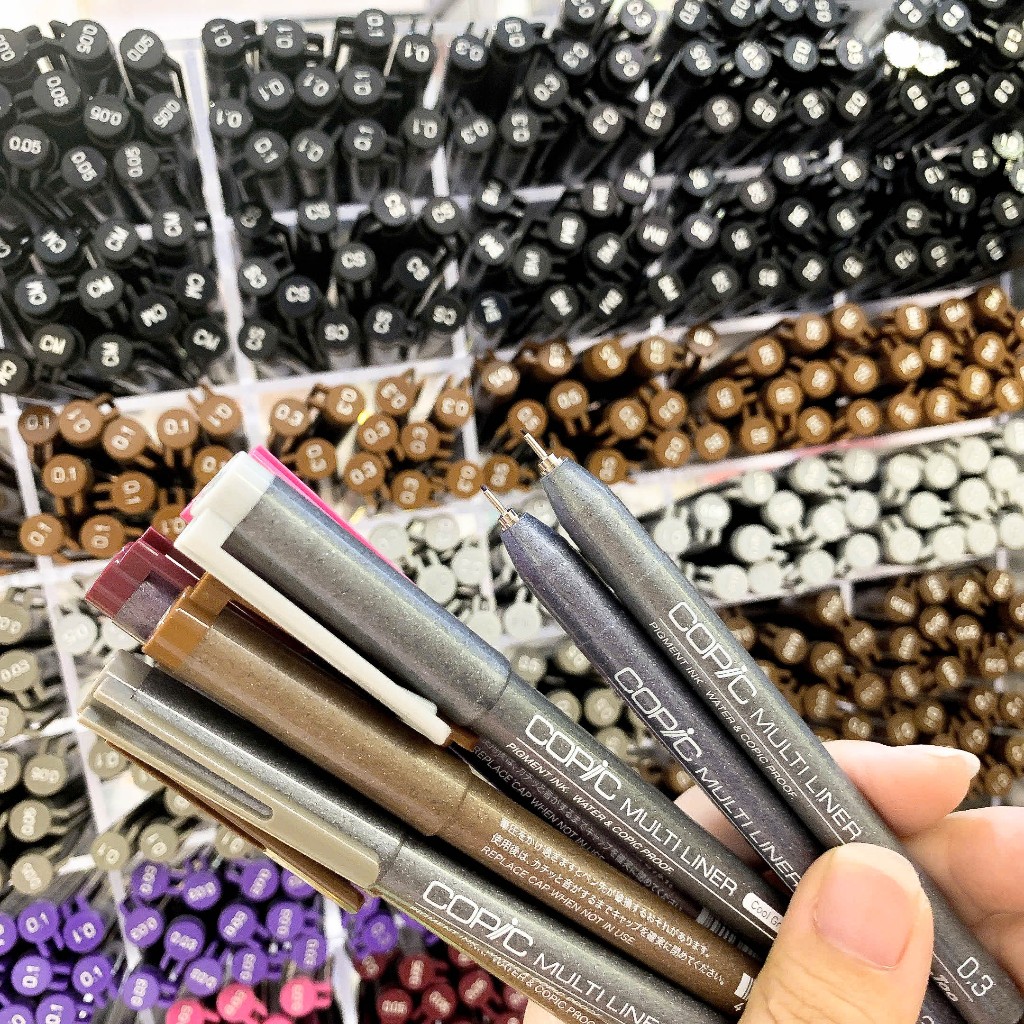Copic Line Pen COPIC Multiliner Lavender/Cool Gray/Wine/Olive/Warm Gray ...