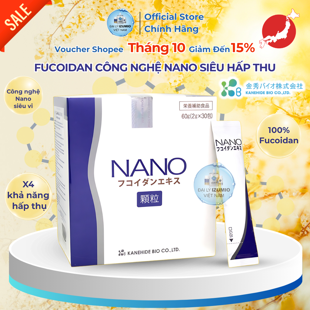 Box of 60 Packets of Japanese Domestic Brown Algae Nano Fucoidan ...