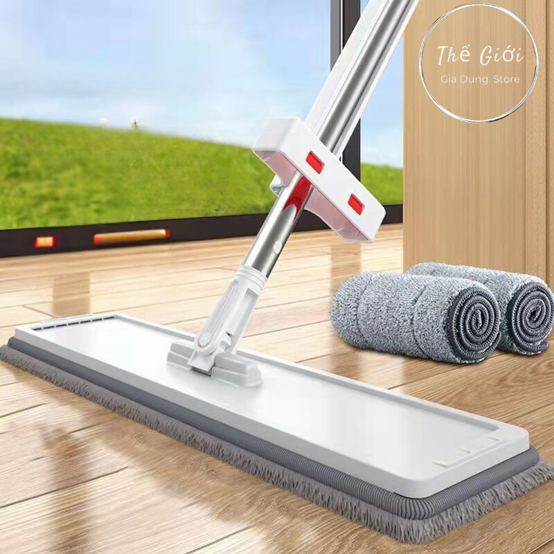 Nice folding mop, Self-wringing Mop Set with Silicone Folding Bucket (1 ...