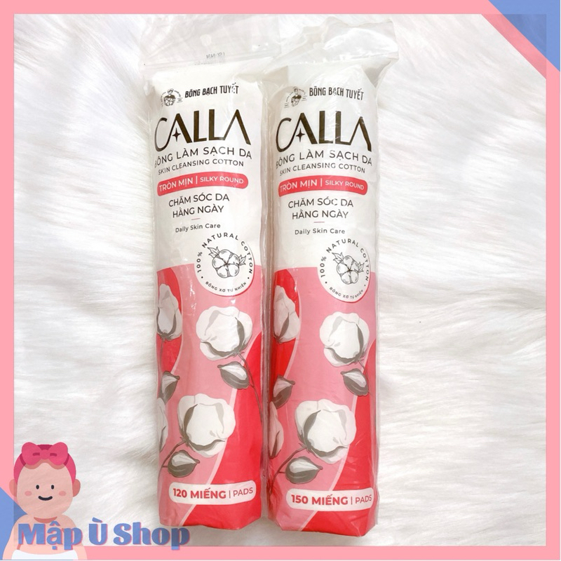 Calla Snow White Cotton makeup remover, pack of 120 / 150 pieces ...