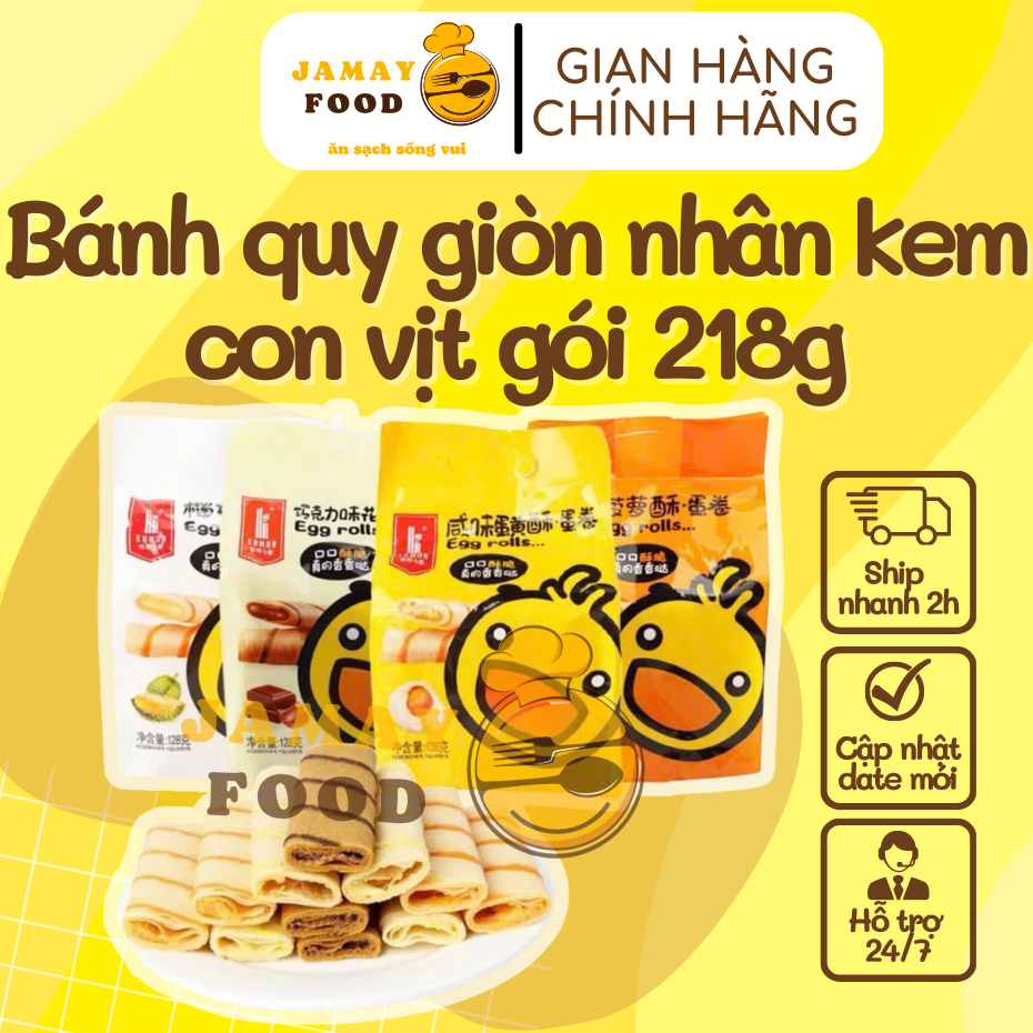 Salted egg crackers filled with cream cheese and salted duck eggs, 218g ...