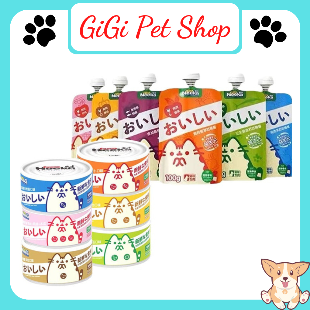 Neeka cat Pate, 100g screw cap bonus soup, 85g can of food for large ...