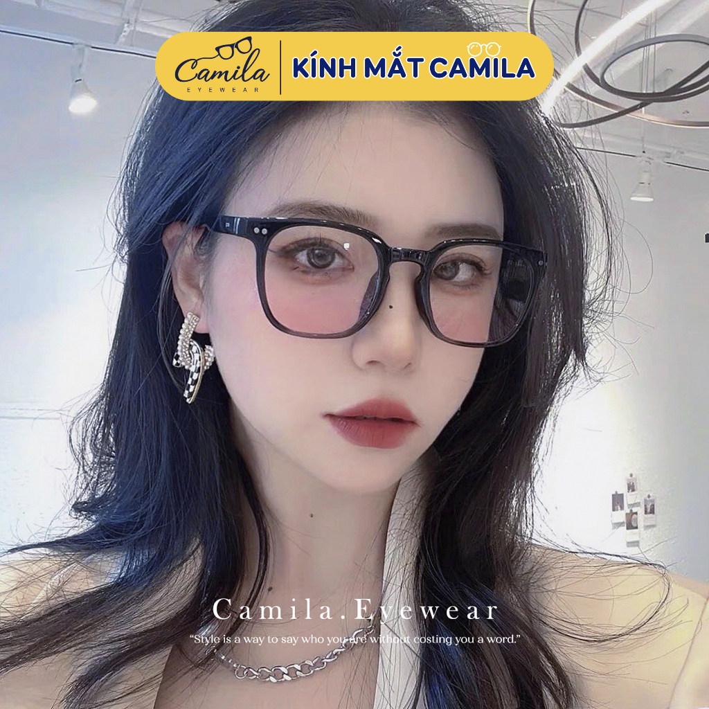 Camila men's and women's glasses frames with square eyes, unisex blush ...