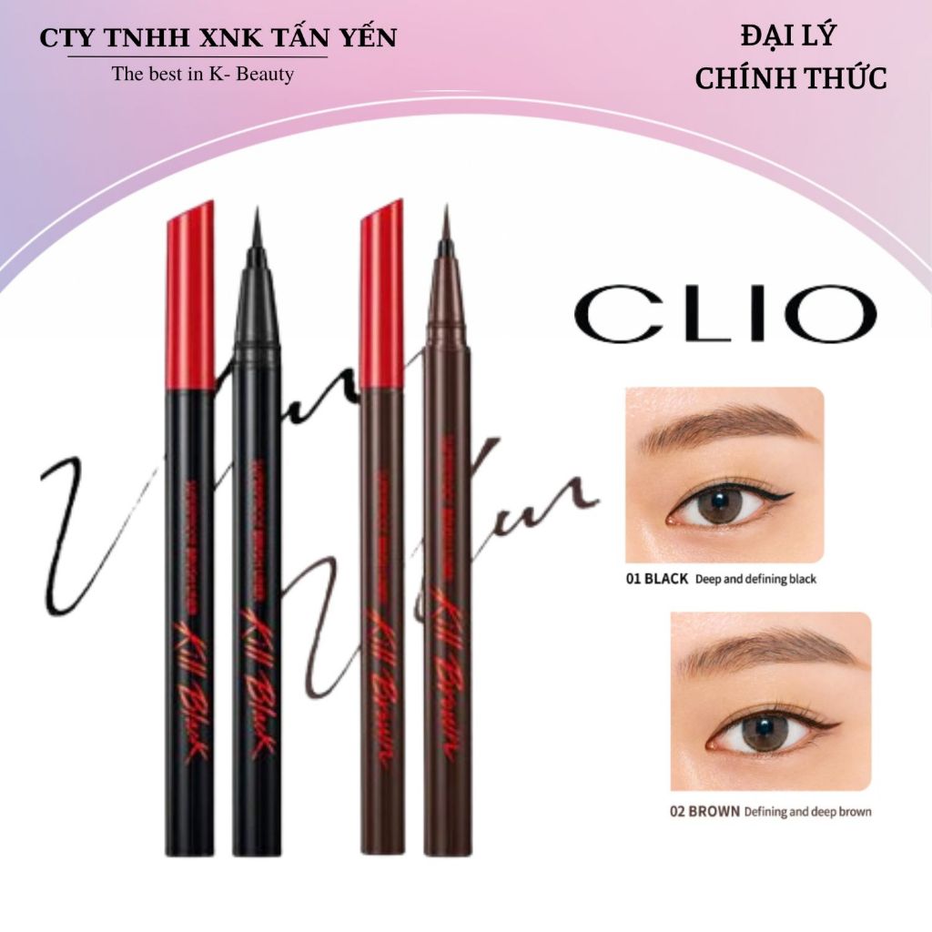 Clio Kill Black Superproof Brush Liner | Shopee Malaysia