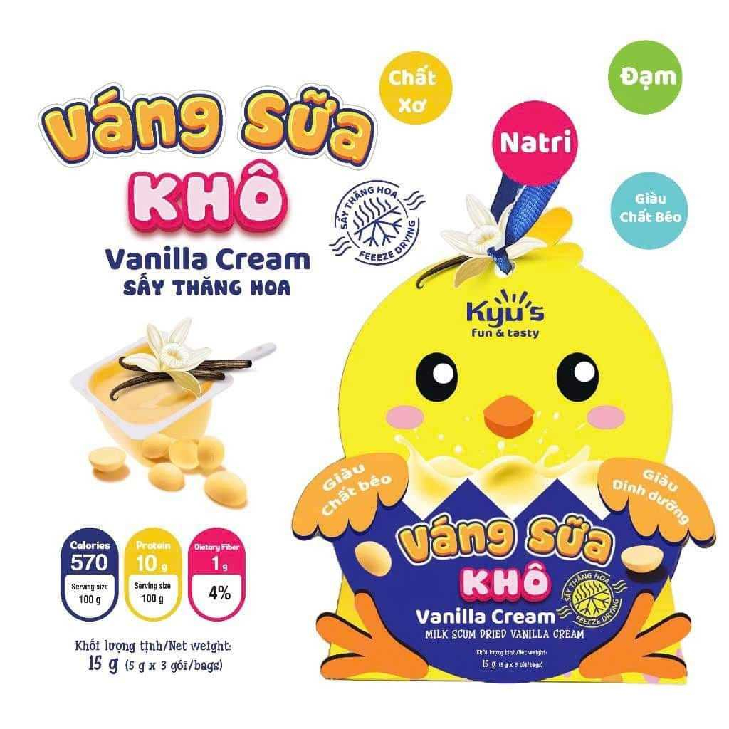 Kyu's Food Vanilla Cream 8M+ dry milk whey - Freeze drying for babies with anorexia and slow ...