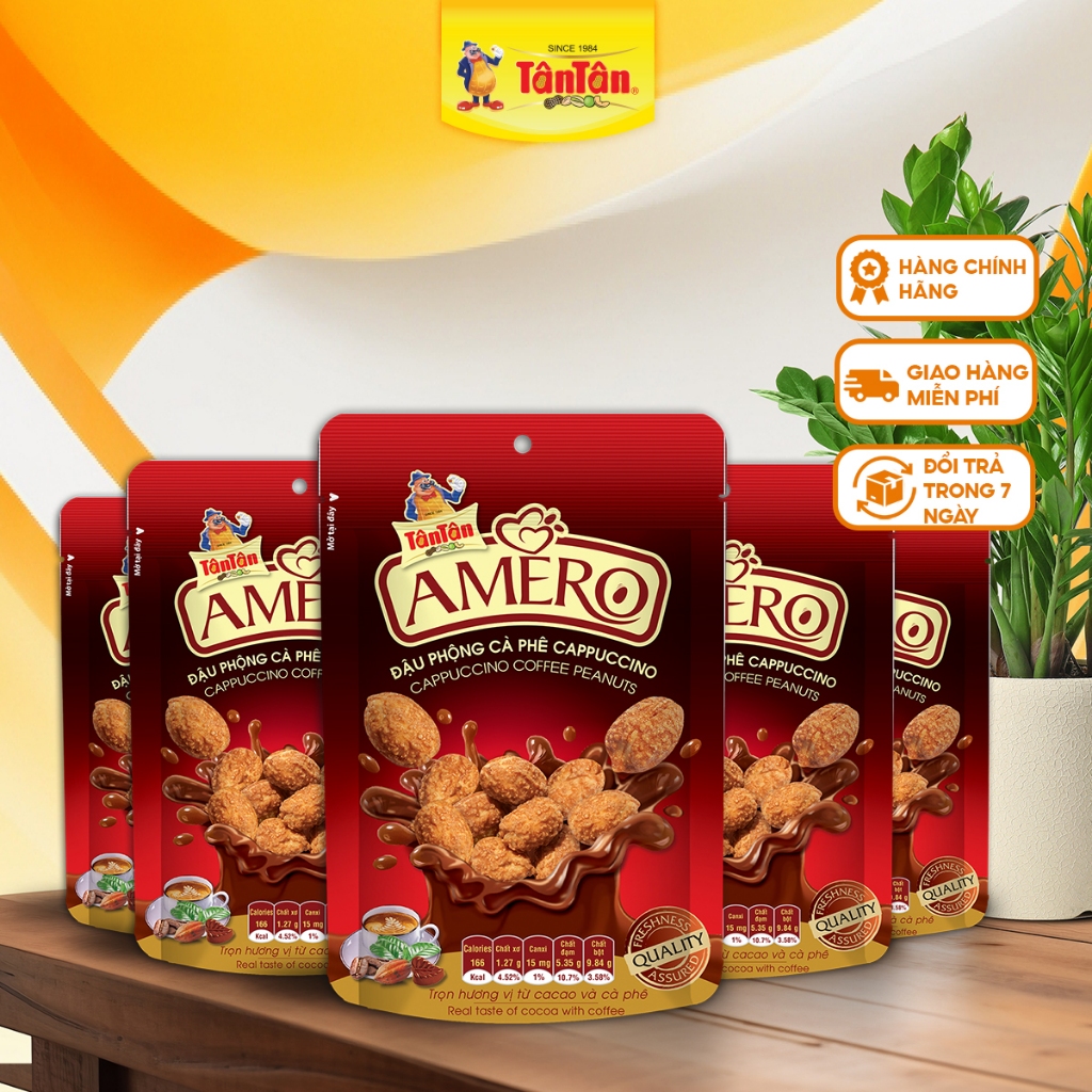 Tan Tan Amero Cappucino Peanuts - String of 10 Packs of 35g - Passion ...