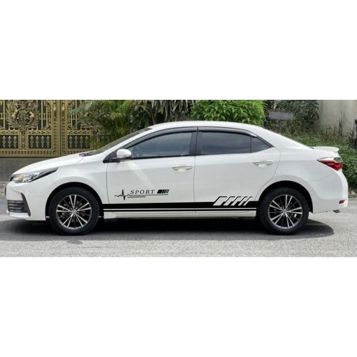 Toyota Corolla Altis Car Sticker on both sides of Toyota Extremely Cool ...