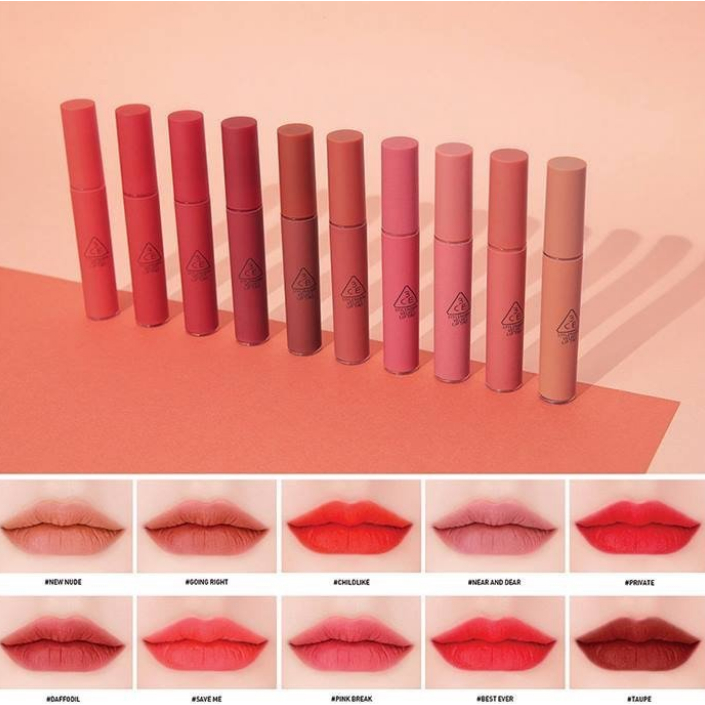 (BILL Han) Super Beautiful Matte Lipstick 3CE Velvet Lip Tint 4g ...