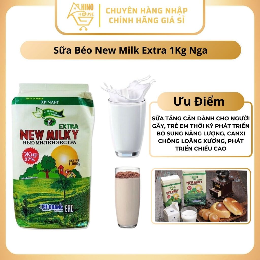 New Milky Extra Fat Milk 1kg Russia, Weight Gain Milk for Skinny People ...