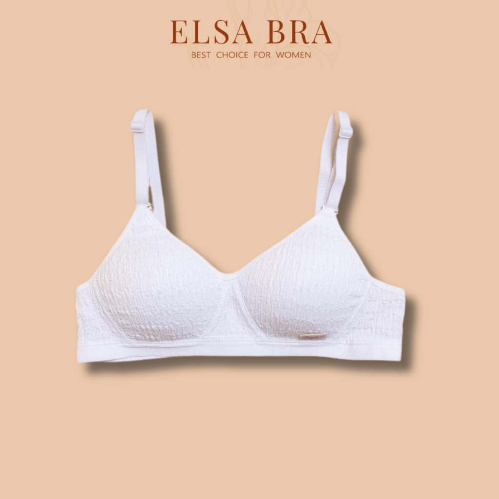 Elsa BRA Thin Padded Rimless Breast Enhancer 2-Strap Soft, Cool, Sexy ...