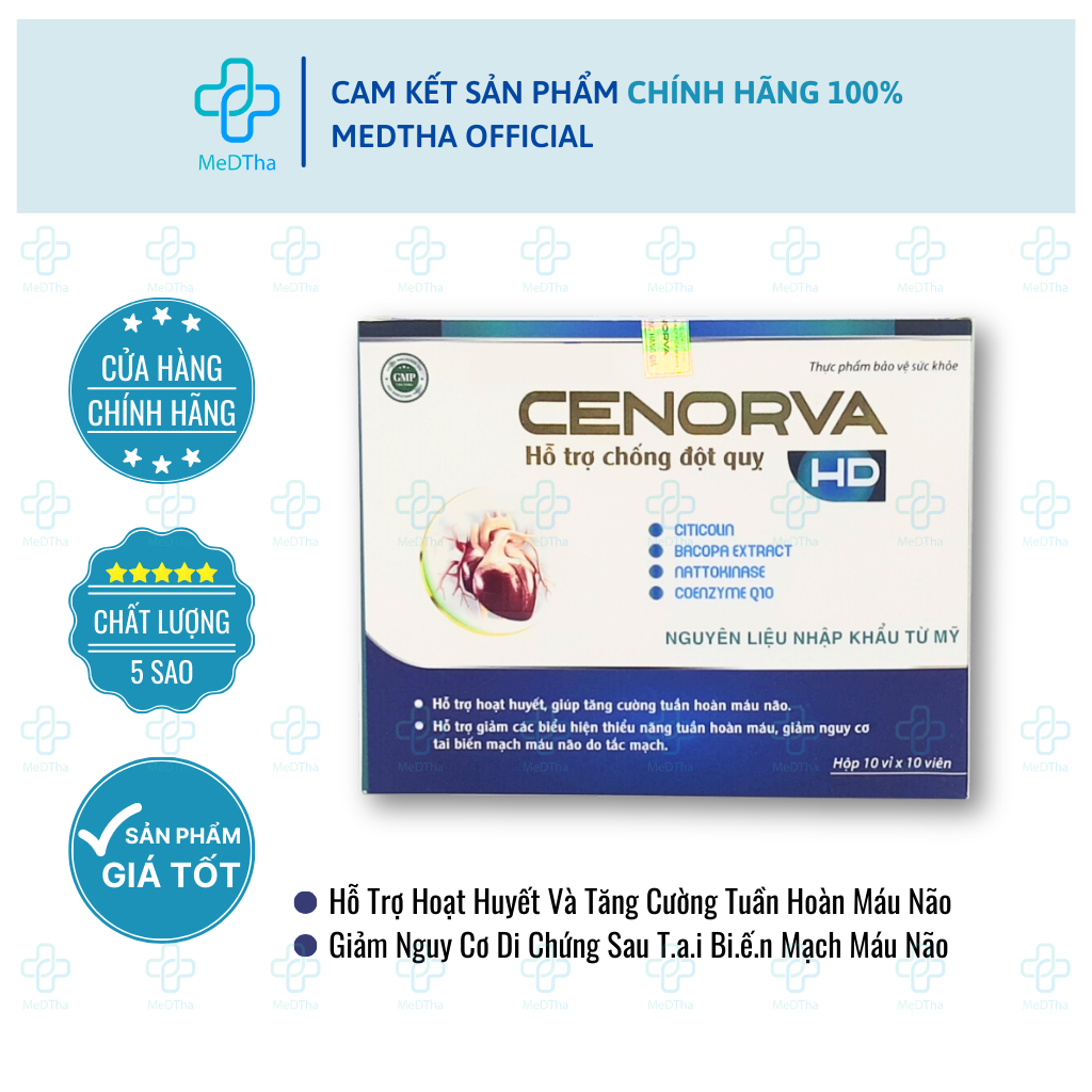 Cenorva Brain Supplement - Supports Stroke Prevention, Active Blood ...