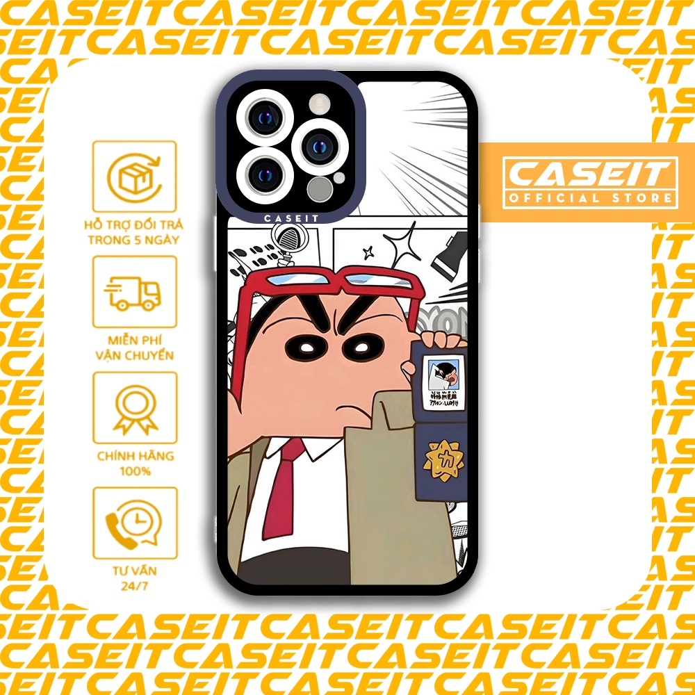 Caseit Shin square edge iphone case pencil manga funny meme 8/8plus/x ...