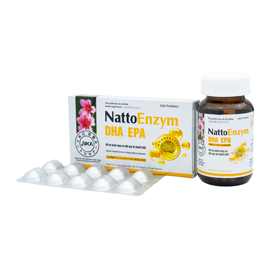 Nattoenzym DHA EPA DHG Pharma pills help reduce the risk of thrombosis ...
