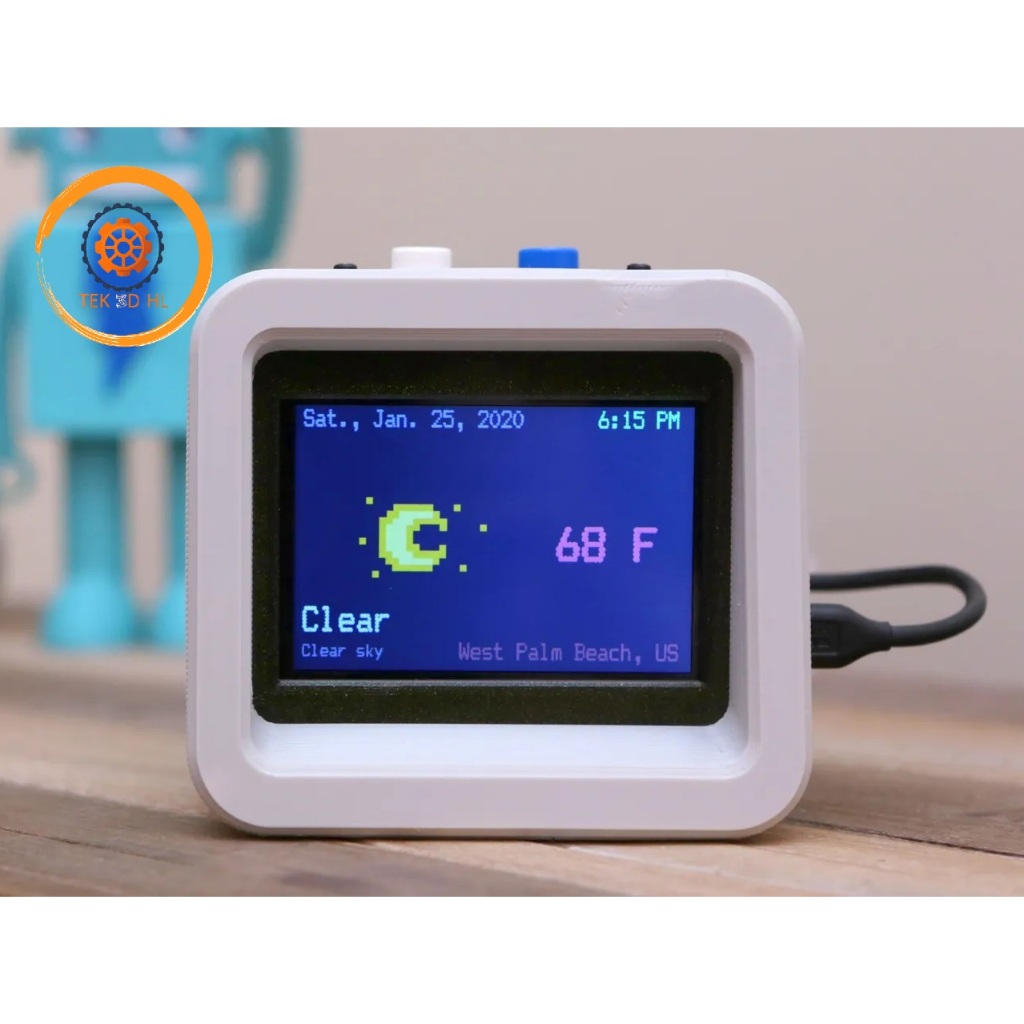 Good quality case for mini Weather station 3.2inc ESP 32 in 3D | Shopee ...