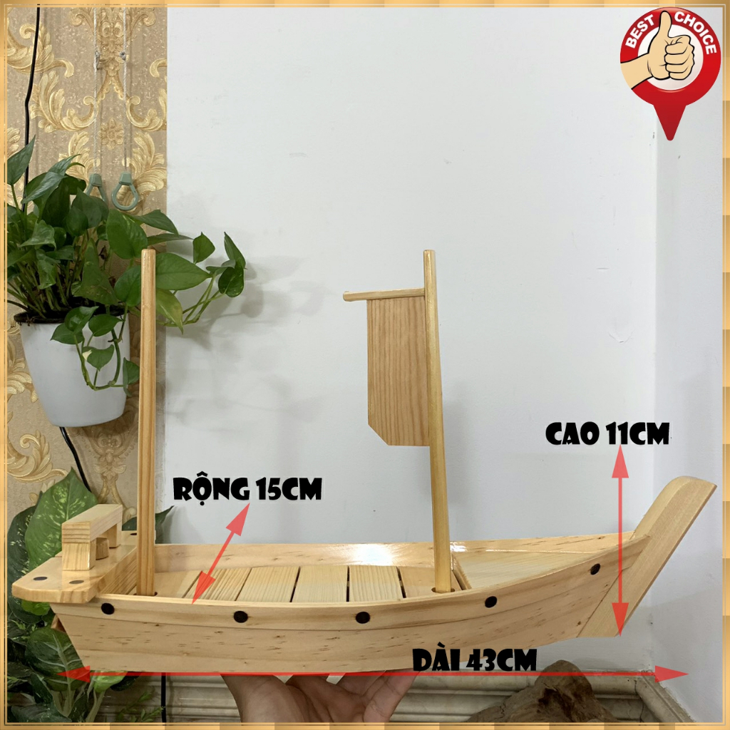 [Japanese standard design] Wooden tray for sashimi sushi - decorative ...