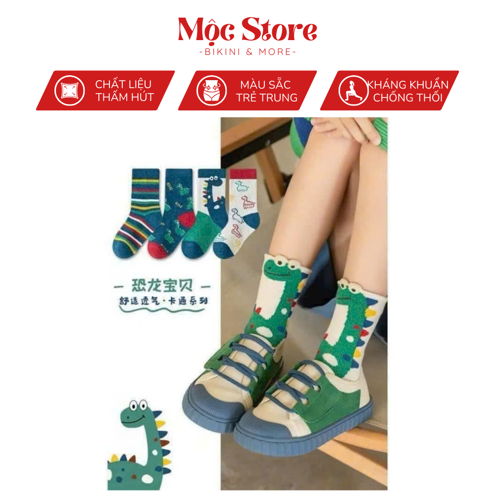 Set of 5 Pairs of Cartoon Boys' High Collar Socks PREMIUM PRODUCTS ...