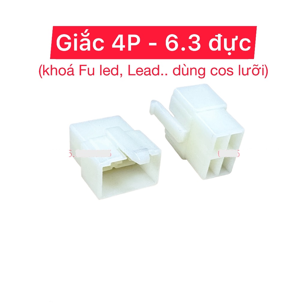 [10 heads] 4P 6.3 jack - MALE - honda car lock fire tray jack socket ...