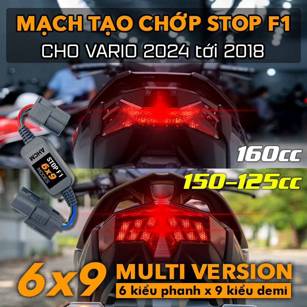 VARIO - [MULTI 6x9] Circuit set with built-in F1 stop flasher with many ...