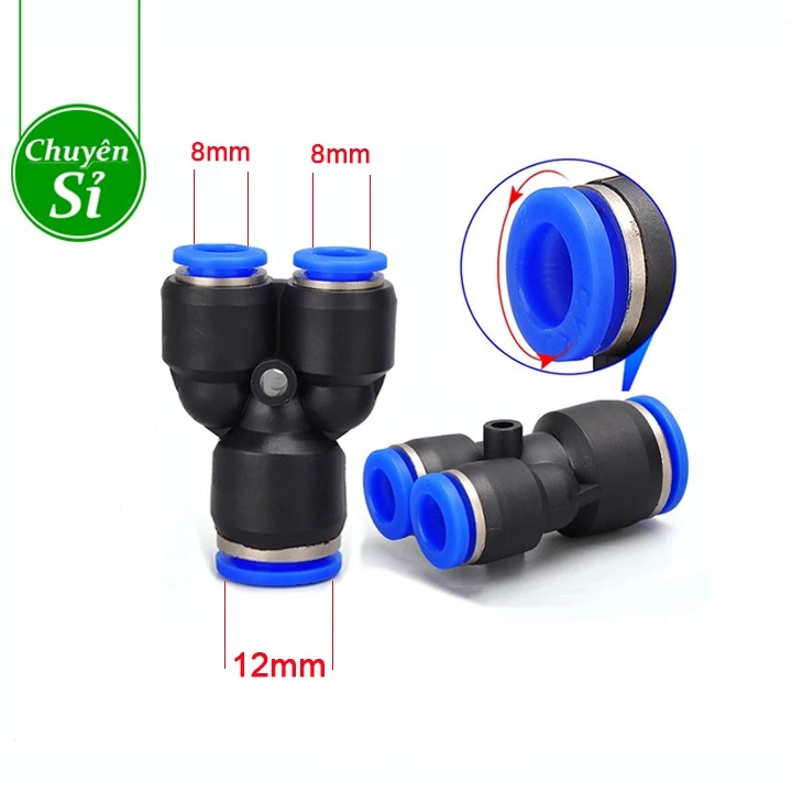 12mm pipe to 8mm pipe adapter - Irrigation pipe branching Y-shaped ...