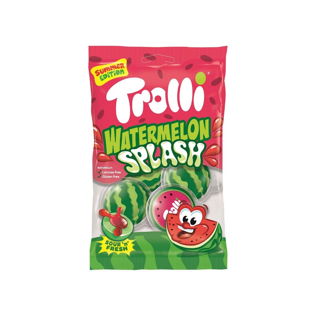 Trolli Watermelon Splash Gummies 75gr pack (4 pieces) | Shopee Malaysia