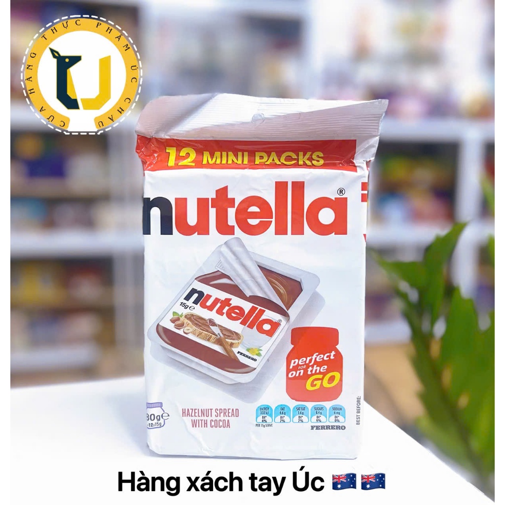 (AUSTRALIAN Product) Hazelnut flavored bread Spread with 12 convenient ...