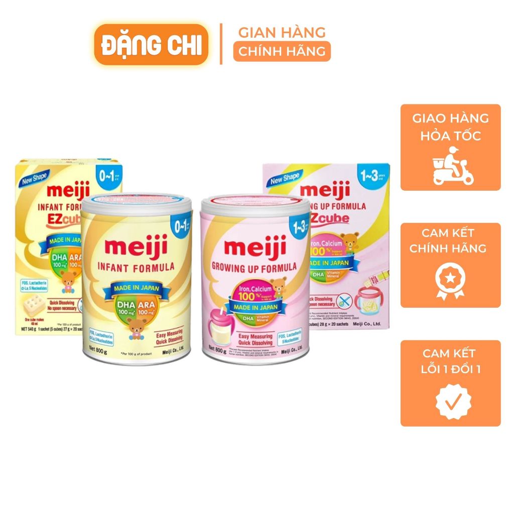 Imported Meiji Milk Cans, Bars No. 0, No. 9 - Formula Milk Powder 800g ...