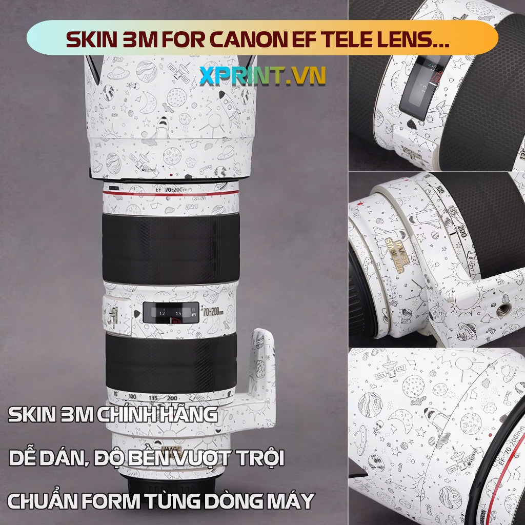 High quality 3M stickers and skins for Canon EF 70-200/ 70-200 II ...