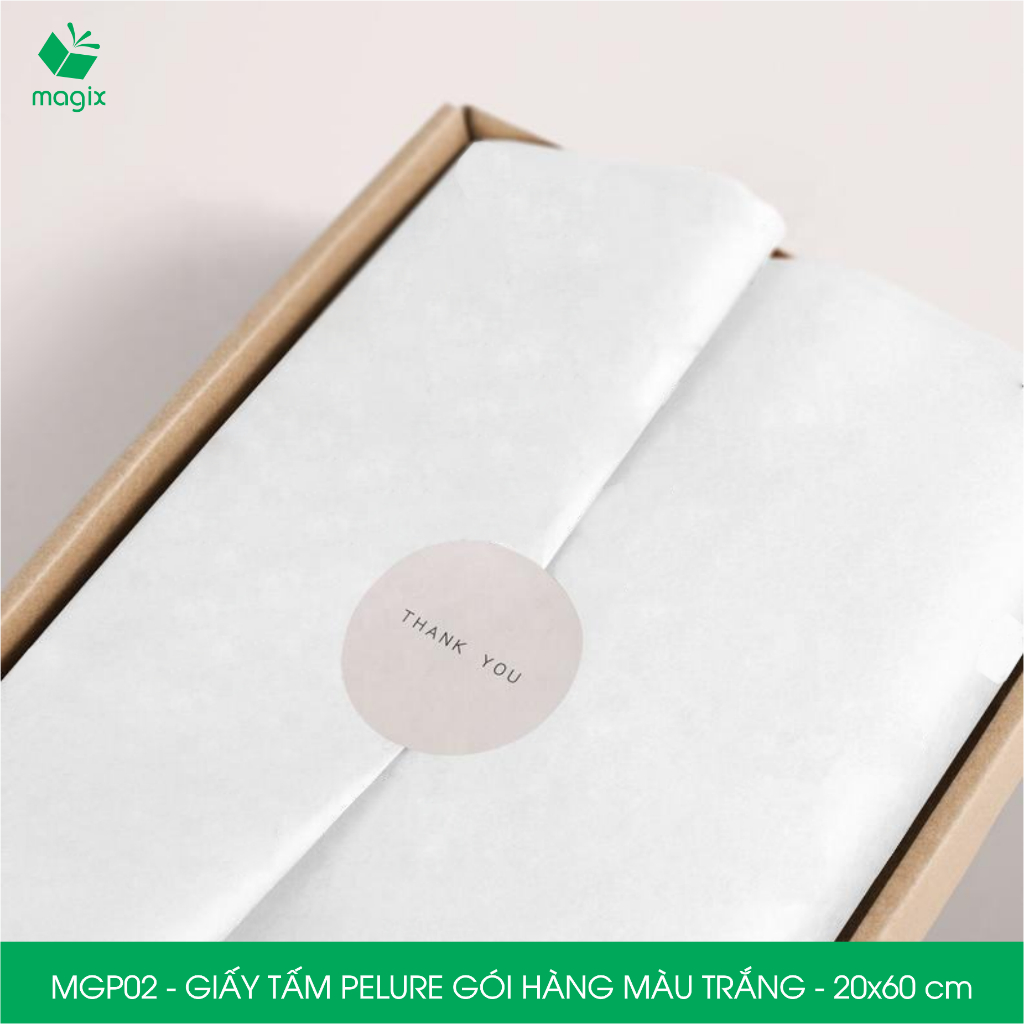 MGP02 - 20x60 cm - 500 sheets of white Pelure paper for packaging ...
