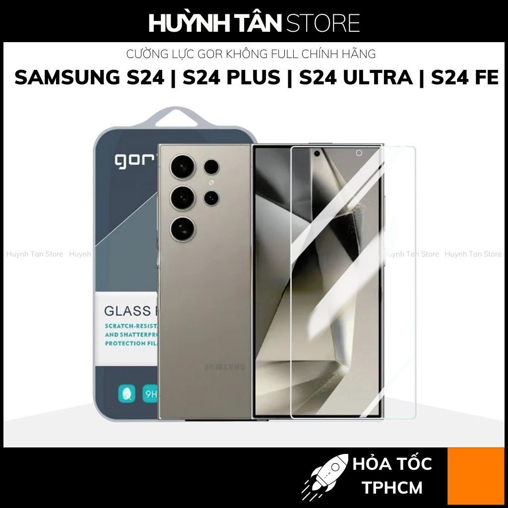 Tempered glass s24 ultra s24 plus s24 fe s24 transparent NO FULL SCREEN ...