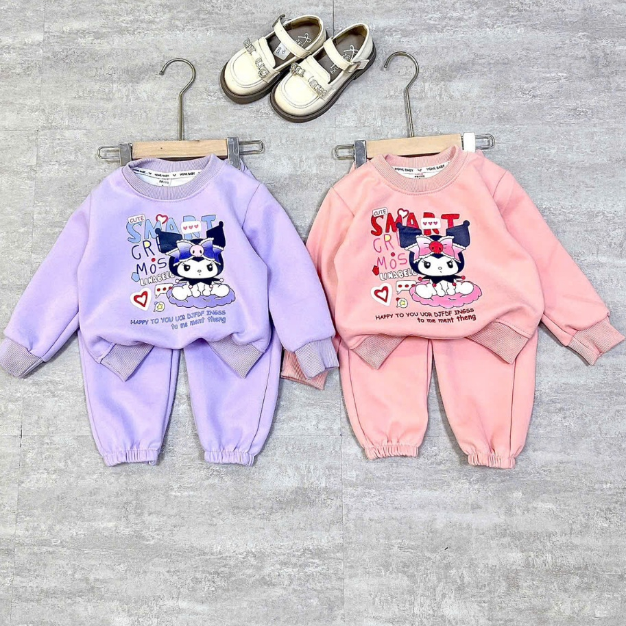 Kuromi SMART two-skin fleece outfit for girls | Shopee Malaysia