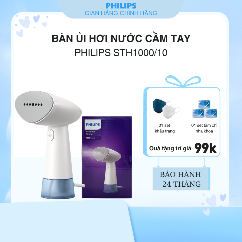 Philips STH1000/10 Handheld Steam Iron - Kills Up to 99.9% of Bacteria ...