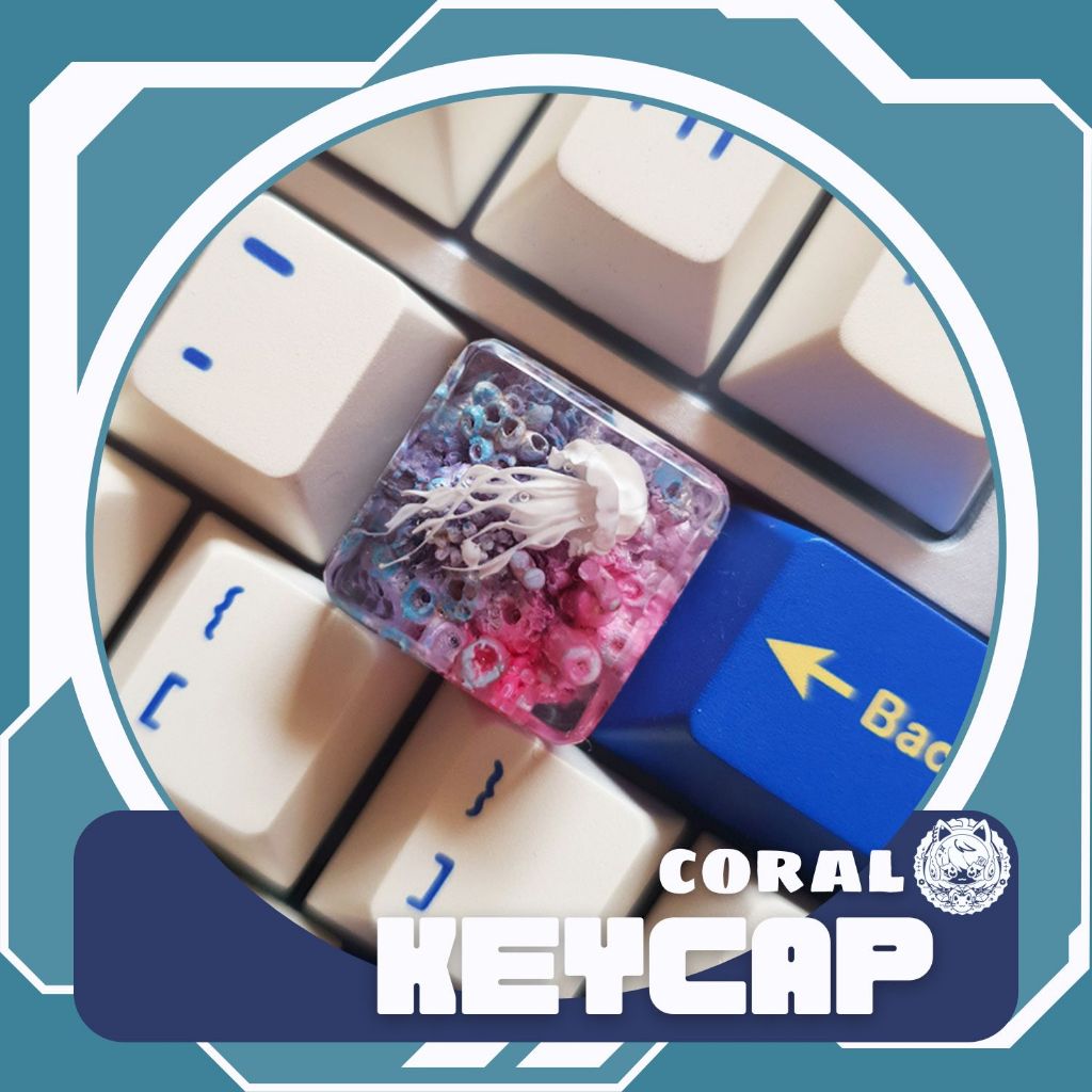 Resin profile cube transparent keyboard button for mechanical keyboard ...