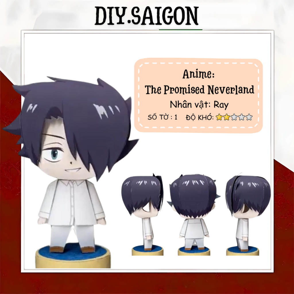 [The Promised Neverland] - Chibi Ray Anime Paper Model | Shopee Malaysia