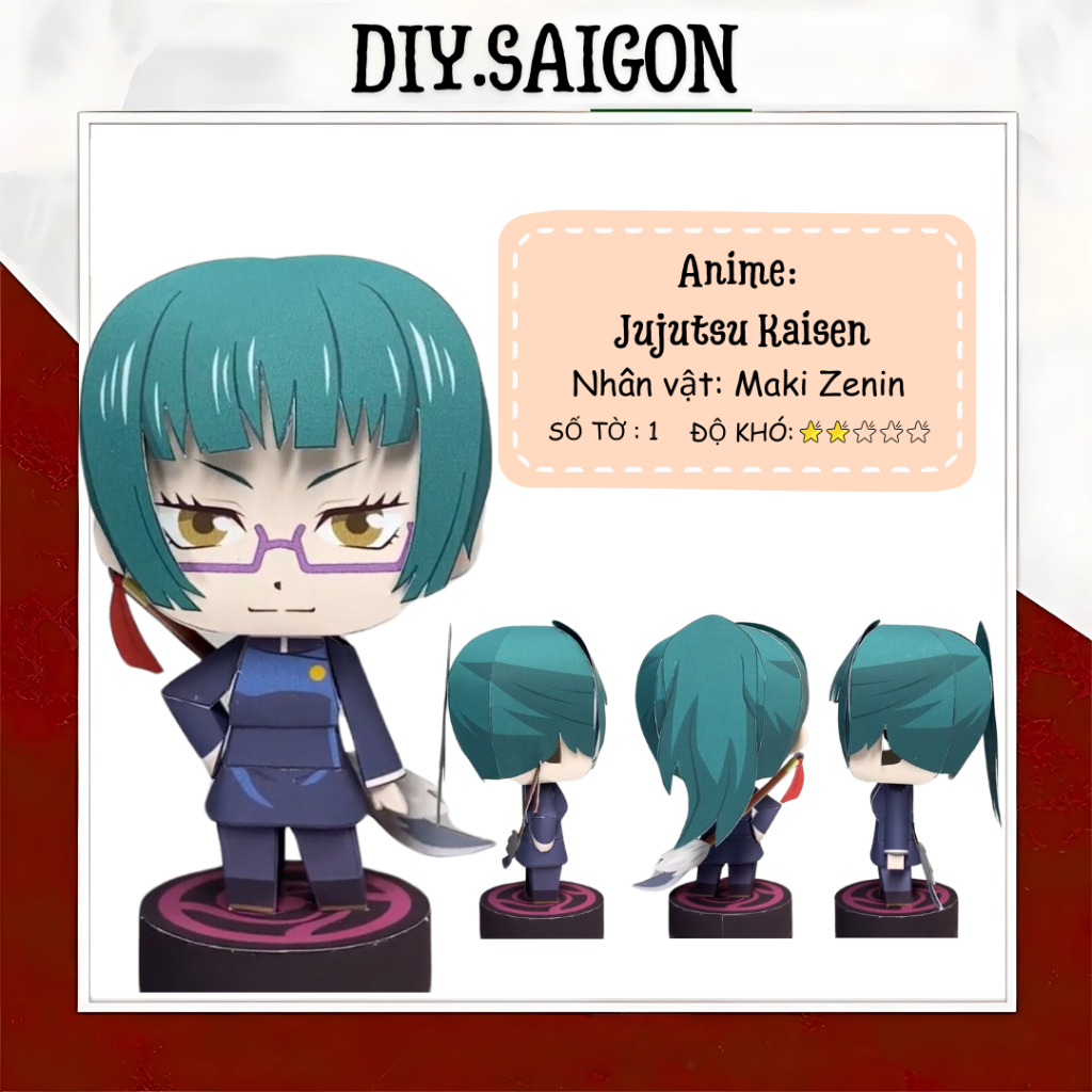 [Jujutsu Kaisen] - Anime Chibi Maki Zenin Paper Model | Shopee Malaysia