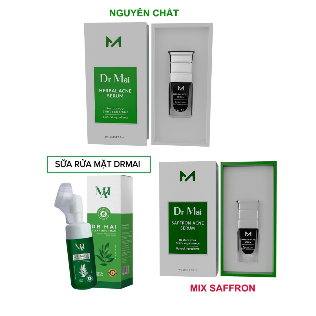 (Genuine) Complete Set of Pure Drmai Serum, Mix, Facial Cleanser to ...