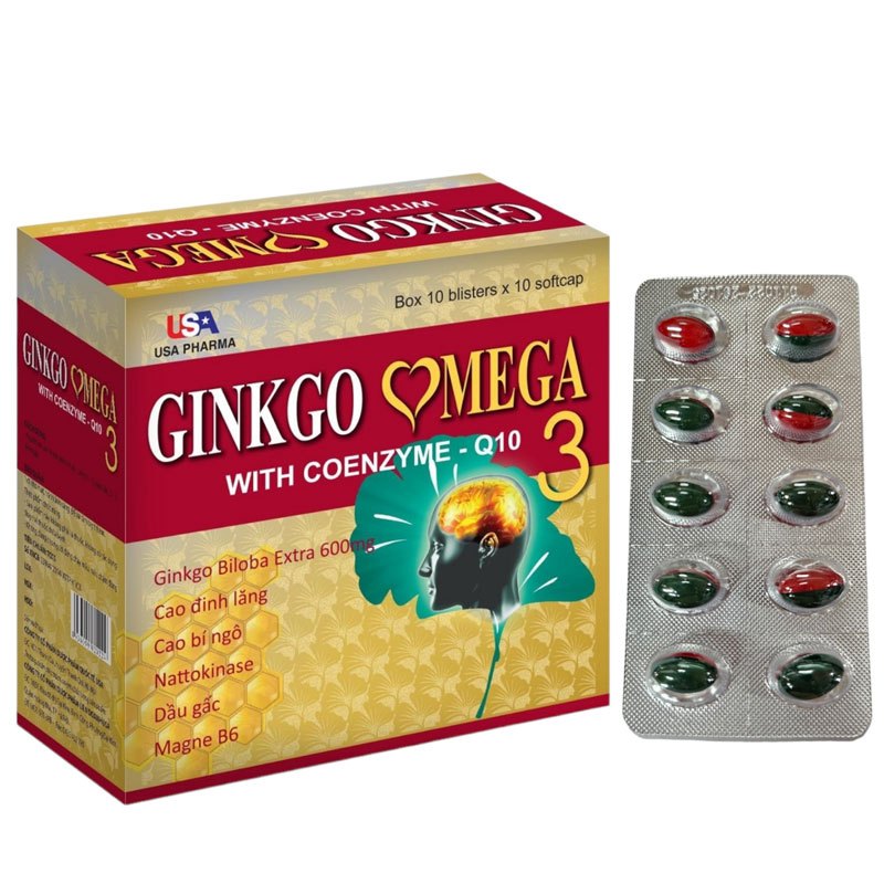 Ginkgo Omega 3 With Coenzyme Q10 - Supports reducing symptoms of ...