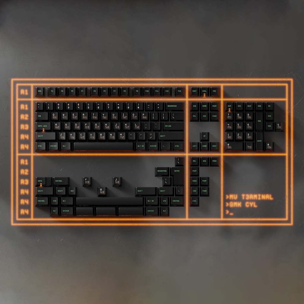 MV T3RMINAL GMK CYL keycap set (ABS / Profile Cherry) | Shopee Malaysia