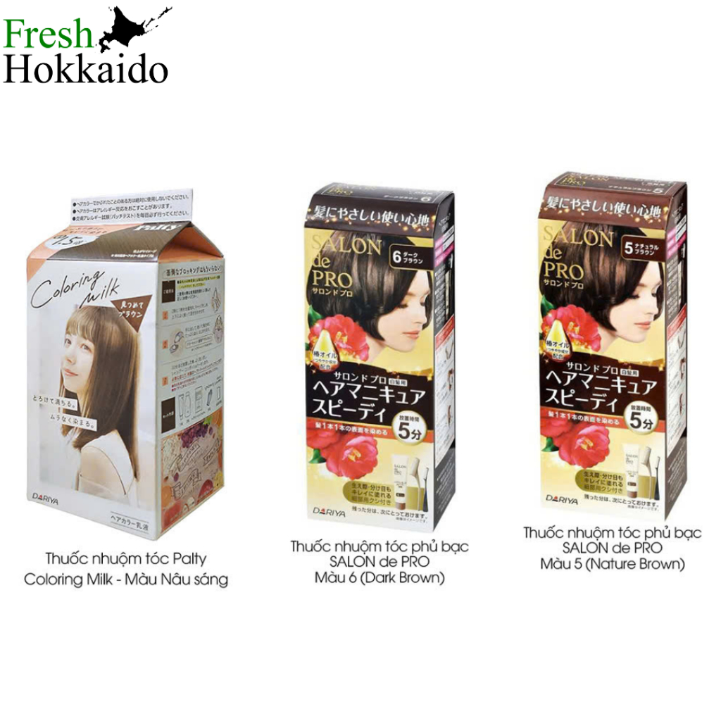 Gentle hair dye for hair, comfortable for scalp Dariya Coloring Milk ...