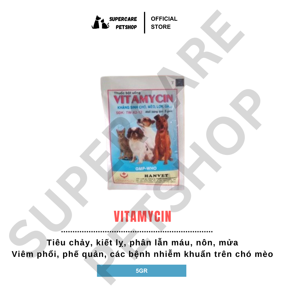Vitamycin 5gr treats diarrhea, dysentery, blood feces, vomiting ...