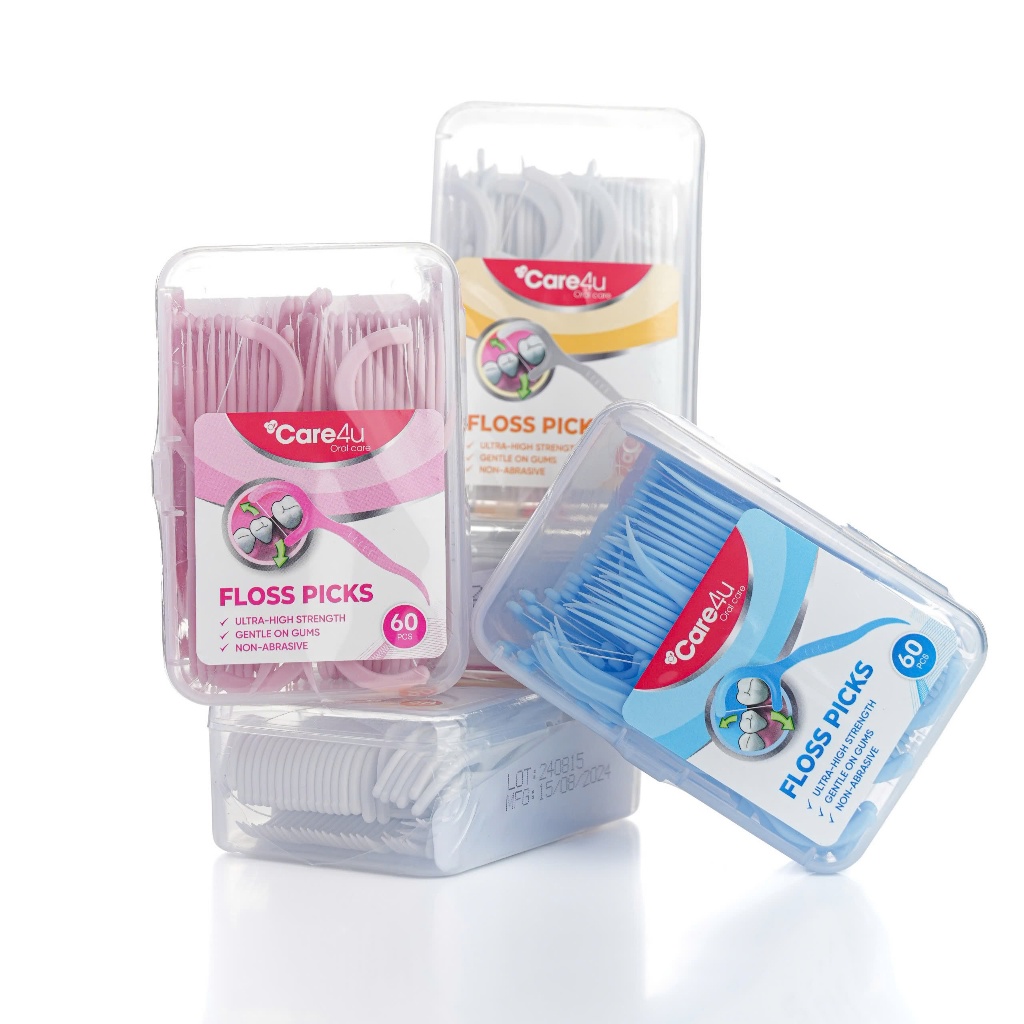 Dental floss, Care4u interdental floss, 60 pieces/box, helps remove ...