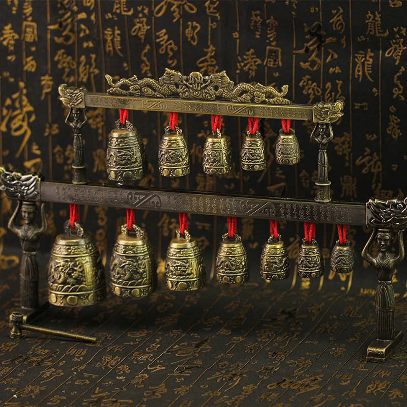 Bien Chung feng shui antique bell tapping set for 2-storey decoration ...