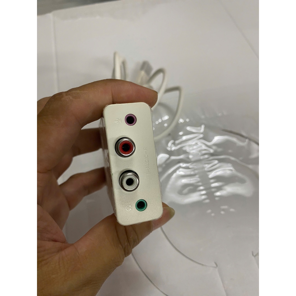 Usb to RCA sound Card audio converter supports Mic + genuine high-end ...