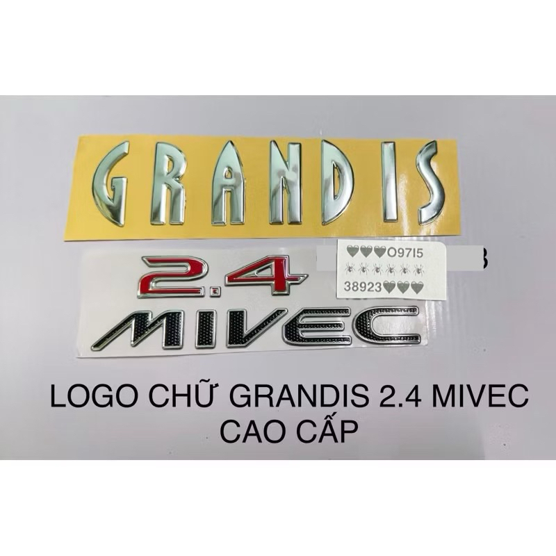 Grandis LOGO AND 2.4 PREMIUM MIVEC | Shopee Malaysia
