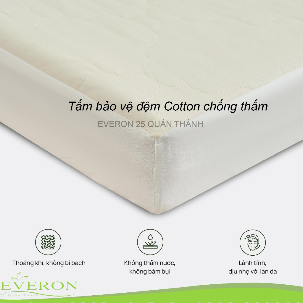 [Everon] Waterproof Cotton Mattress Protector (2 in 1) | Shopee Malaysia